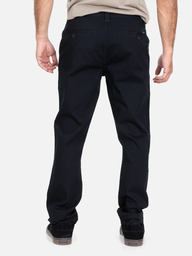 Pantalón Chino Regular Negro para Hombre - Comodidad y Estilo